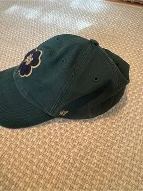 ‘47 Brand | Accessories | Notre Dame Green Clover Logo Baseball Cap ...